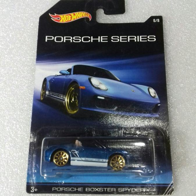 Hot WHEELS PORSCHE BOXSTER SPYDER. Porsche SERIES CARD 2014. Blue WRN ...