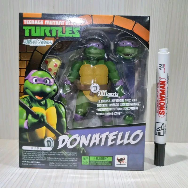 Shf tmnt donutello recast action figure toy about 6 inches tall ...