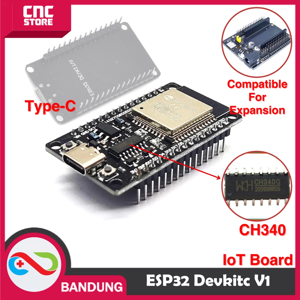 Esp32 Esp 32 Doit Wifi Bluetooth Iot Esp32s Development Board Ch340