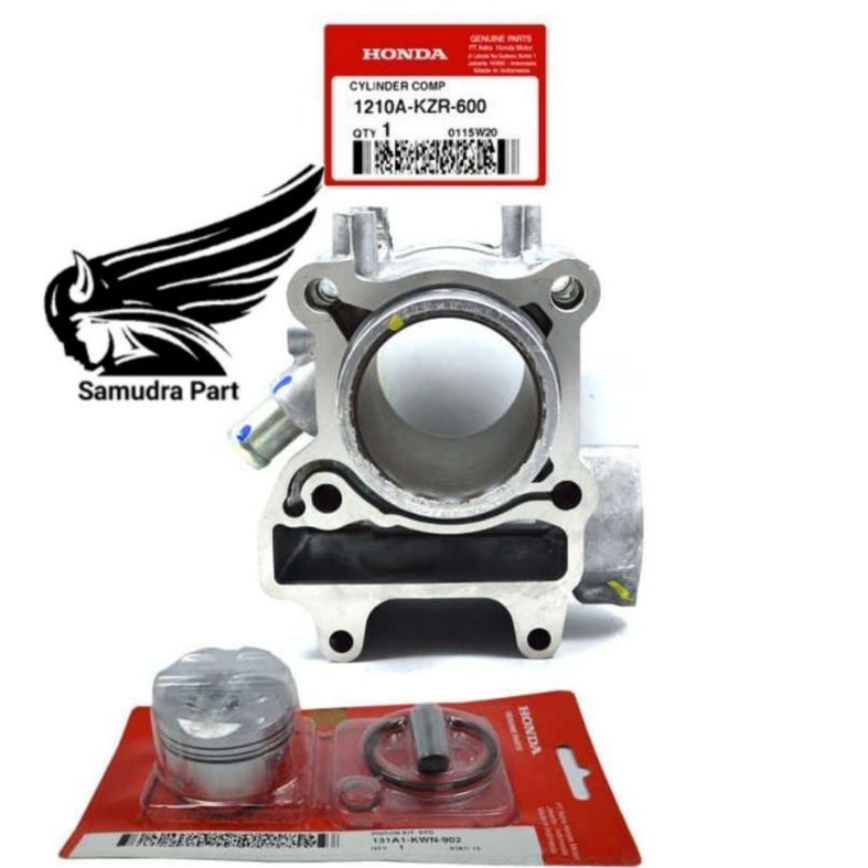 Cylinder Block Vario 125 bureng Vario 125 Original set piston kit ...