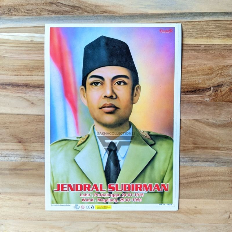 Poster Picture Of General Sudirman Hero/Indonesian National Hero ...