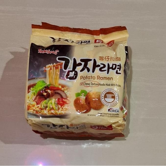 Samyang Best Korean Ramen Chewy Noodles Potato Ramen 5 x 120 Grams B77S ...