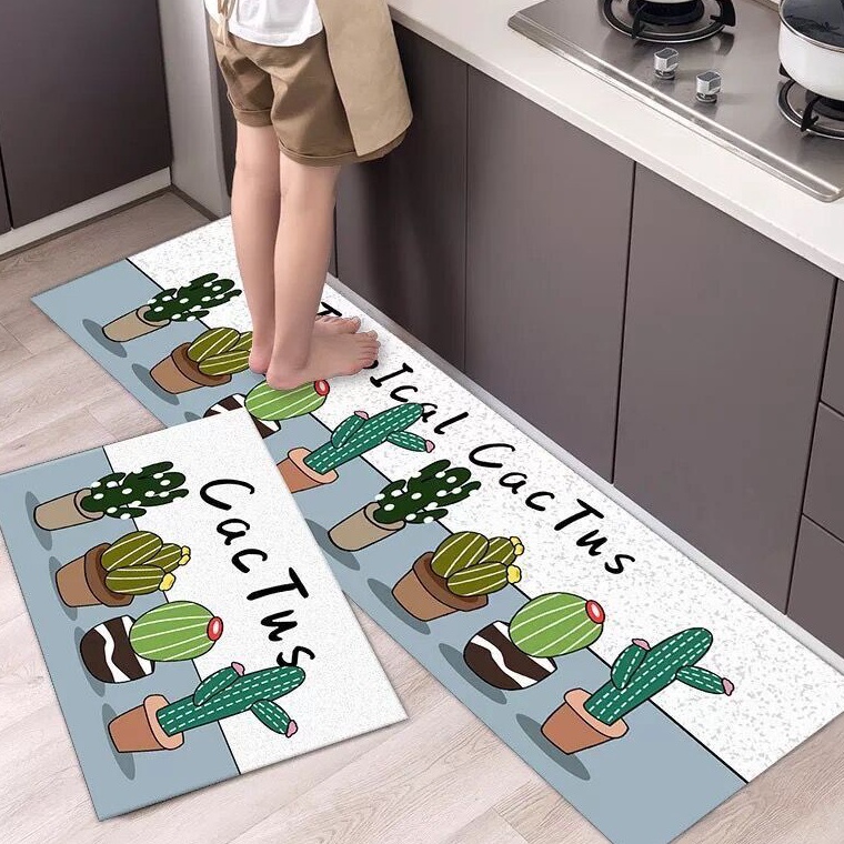 Best Selling.. IJU023 Kitchen Foot Mat Set 2 in 1 40x60 and 40x120 (K1 ...