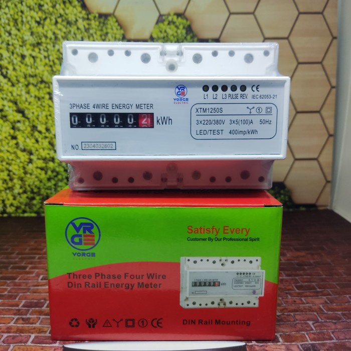 Kwh meter XTM1250S 3 phase / 3P / kwh meter 3phase analog Fort | Shopee Philippines