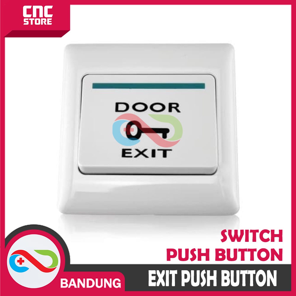 TOMBOL LARGE WHITE EXIT BUTTON PUSH BUTTON SWITCH | Shopee Philippines