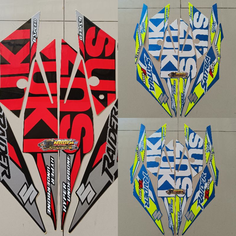 Striping Satria raider Fu fi 2019 2020 injection gp series blue ...