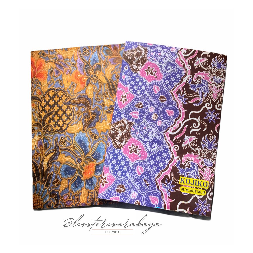 [Boon 609] Kojiko Batik Lined Notes No. 15 / Block Note / Note Block ...