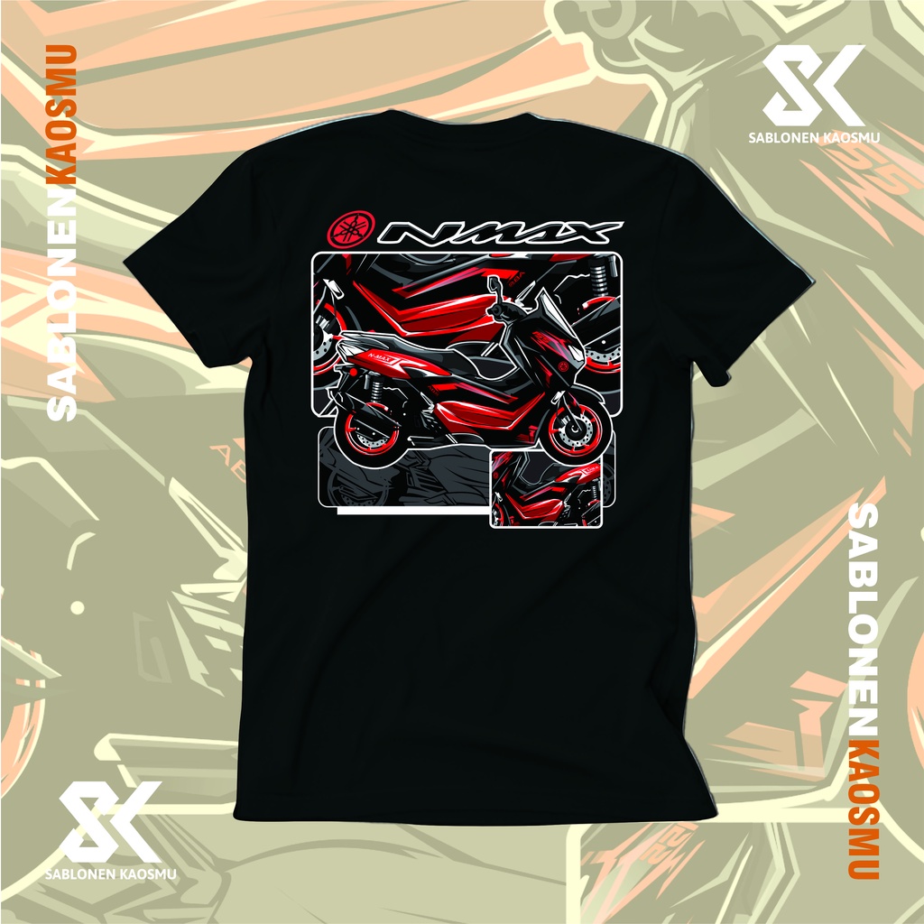 Nmax RED GANK T-Shirt | Total 24S | Motor SERIES | Shopee Philippines