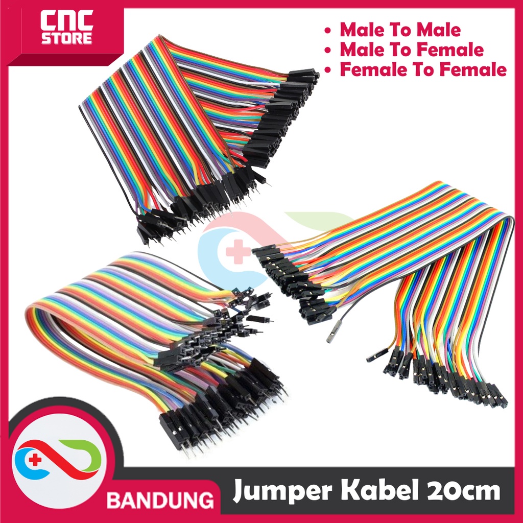 Complete PACKAGE OF 20CM COUPONT JUMPER CABLES FOR BREADBOARD | Shopee ...