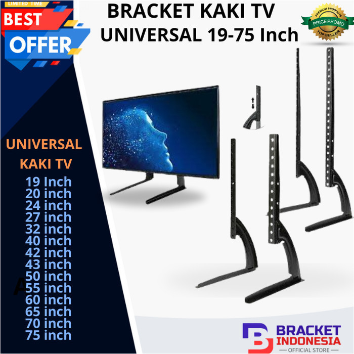 Terlaris kaki TV LED lg sharp samsung dll 32 24 40 inch besi tebal SALE ...