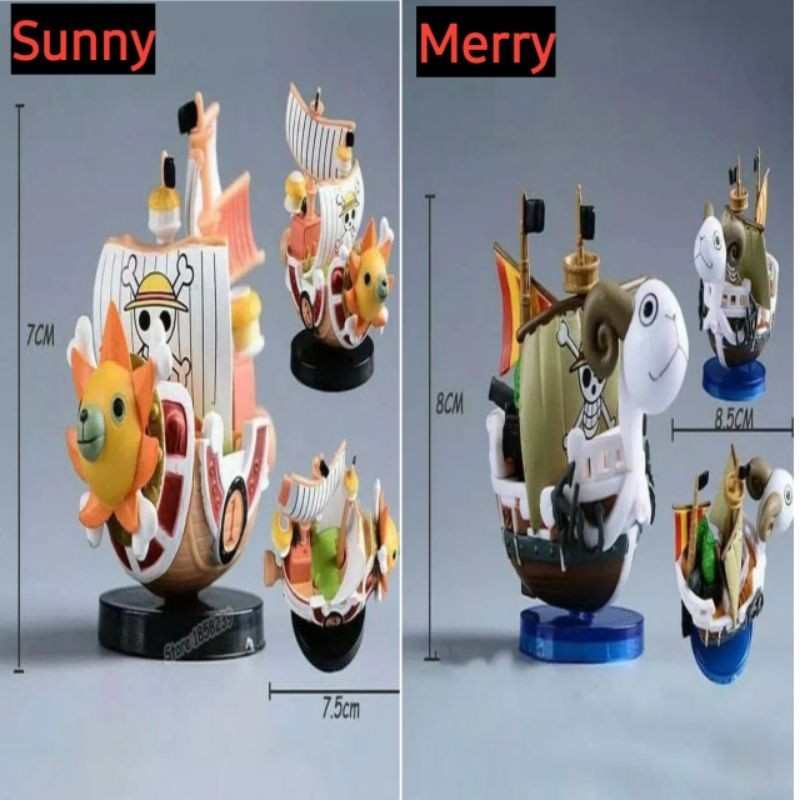 One Piece FIGURE READY Miniature Ship One Piece Going Merry Thousand ...