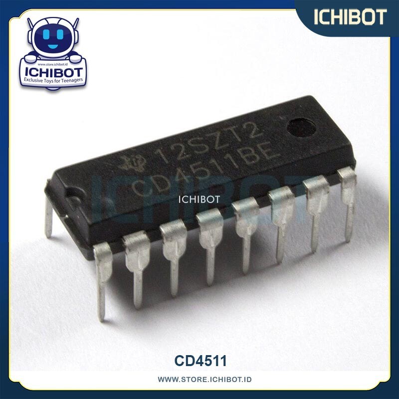 Ic CD4511 CD4511BE DIP Encoder Decoder Multiplexer BCD to 7 Segment | Shopee Philippines