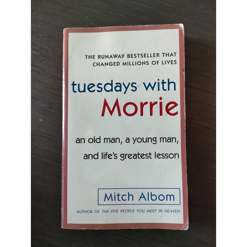 Tuesdays NOVEL Book WITH MORRIE. Author: MITCH ALBUM | Shopee Philippines