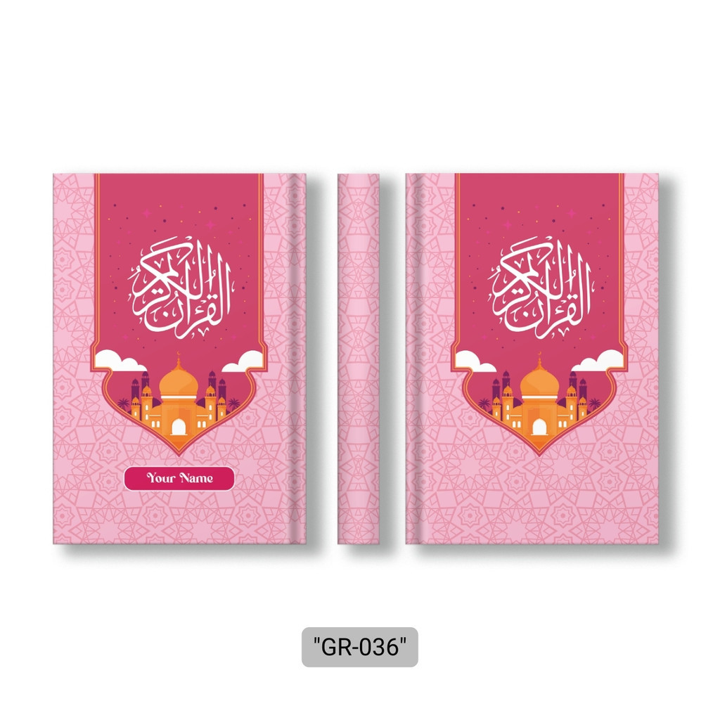 Quran Custom Cover Quran Tajwid Exclusive Translation Per Name Pocket ...