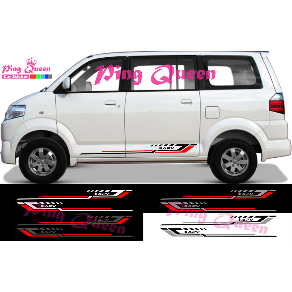 Suzuki APV Car STICKER STRIPING STICKER APV Car Variation | Shopee ...