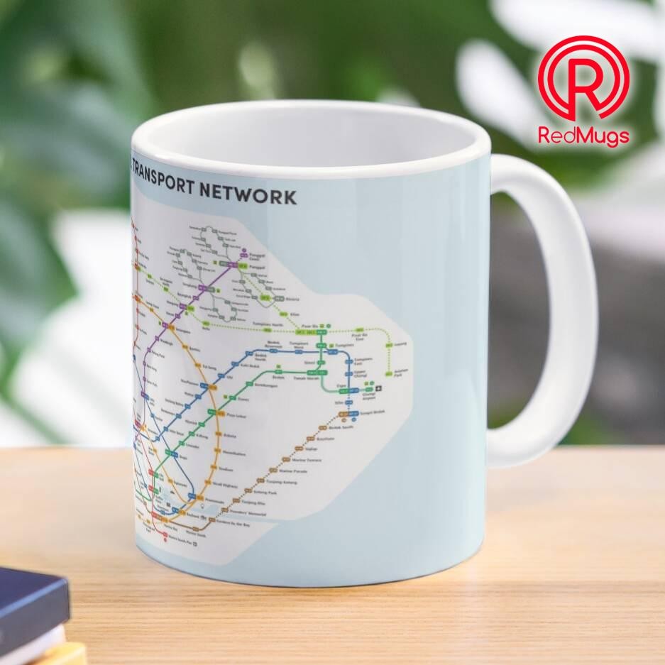 Custom Mug Singapore MRT Map Classic Mug | Shopee Philippines