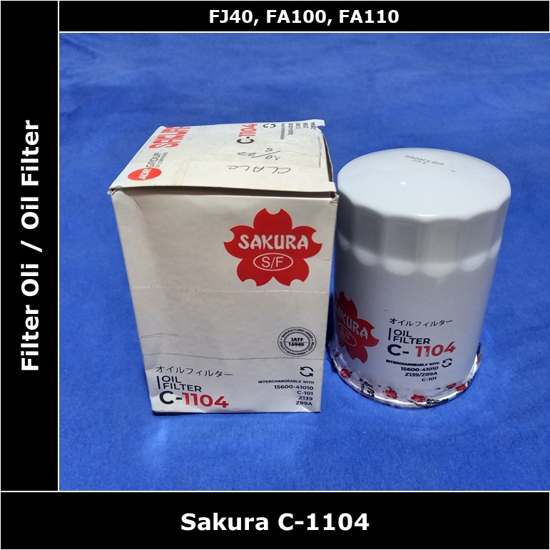 Toyota Crocodile / Lizard Gasoline Truck Oil Filter FA100 FA110 Sakura ...