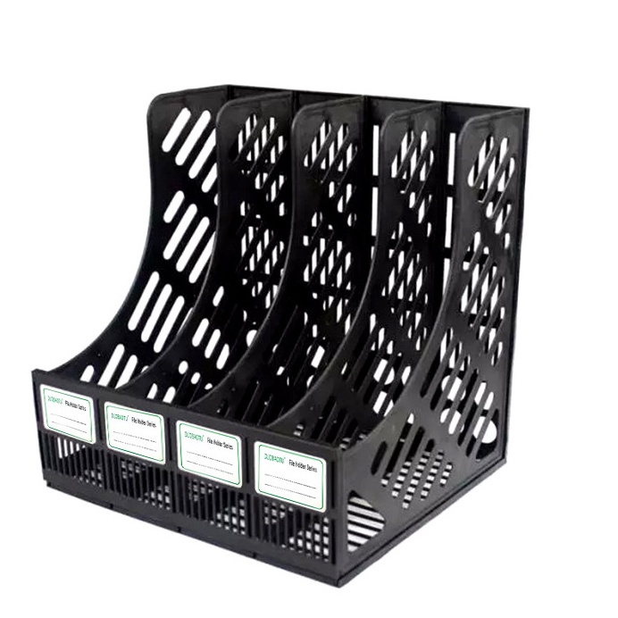 Best Products Office File Box Rack 4 Layer File Box Shelf Flexible File ...