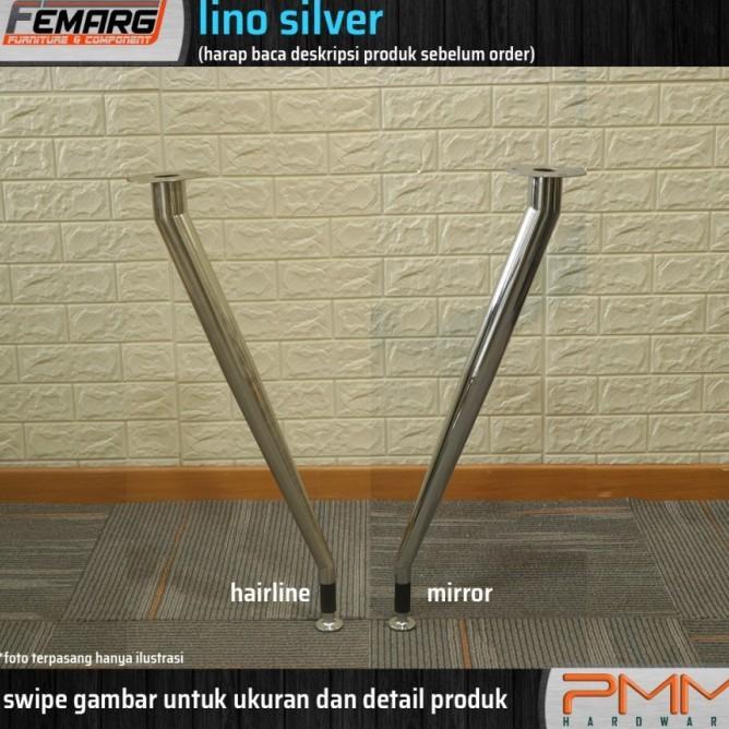 Femarg Lino Mirror Office Desk Legs | Hairline Bent Slanted Model Z ...