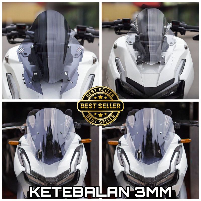 Adv visor (3MM THICK) - ADV windshield - adv 160 visor - adv 150 visor ...