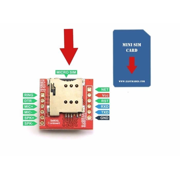 Sim800l Module Serial Gsm Quad Band Modem Gprs Sms Gateway Sim Card ...