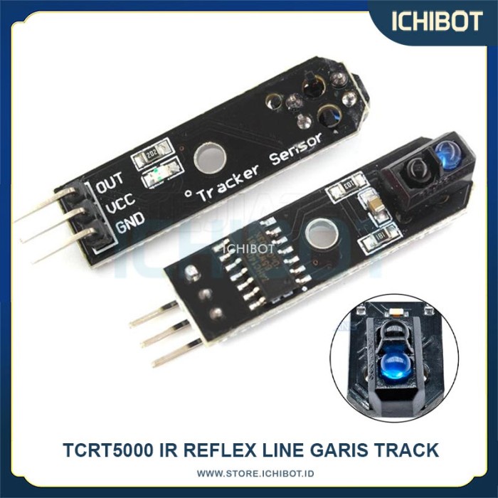 Infrared Line Tracking Sensor Tcrt 5000 Line Sensor Black Pcb