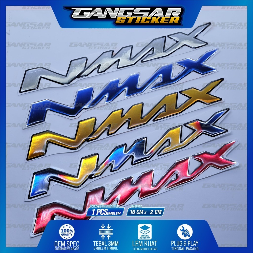 Yamaha nmax emblem Embossed yamaha nmax emblem new nmax emblem old ...