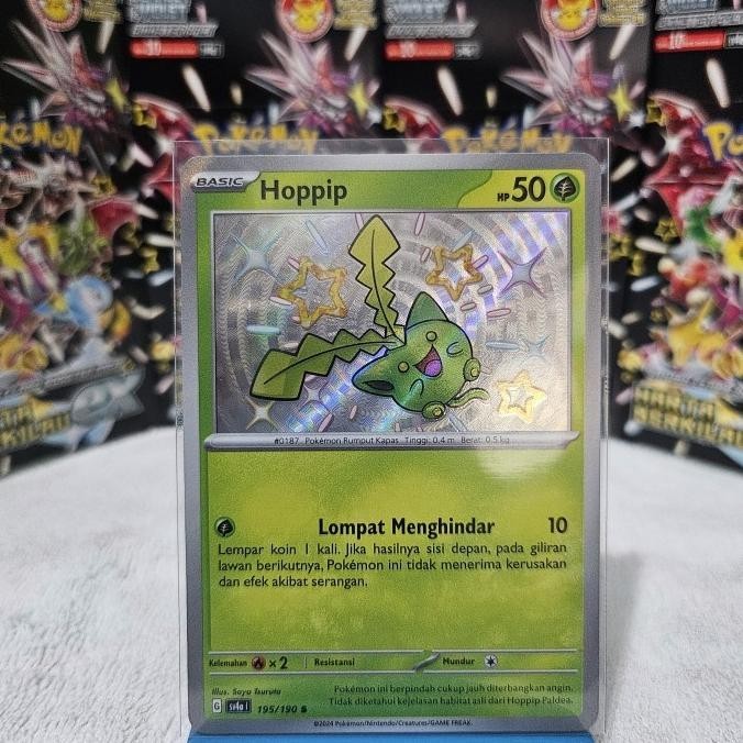 Hoppip Shiny S 195/190 sv4a - Pokemon Treasure Shiny TCG Indonesia | Shopee Philippines