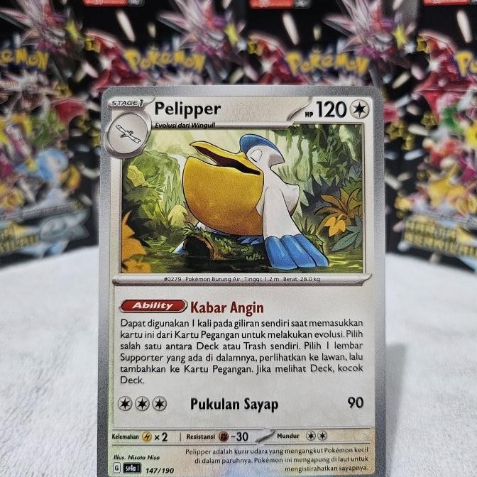 Pelipper U 147/190 sv4a - Pokemon Treasure Shiny TCG Indonesia | Shopee Philippines