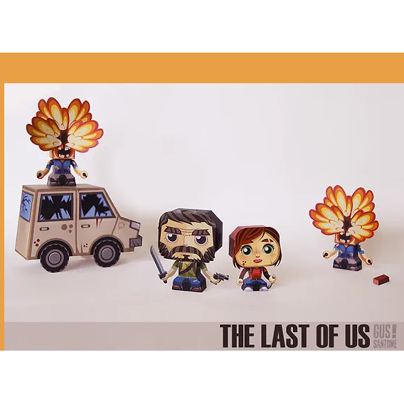 The Last Of Us papercraft miniature action figures diy paper crafts ...