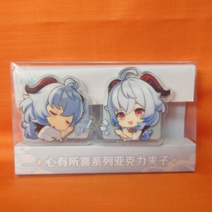 Ganyu Happy Heart Series Acrylic Clip - Genshin Impact x Hey Tea ...