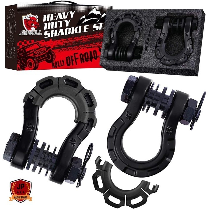 Shackle/ Sackle Ambull 3/4 D Ring 70,000 Lbs Black | Shopee Philippines