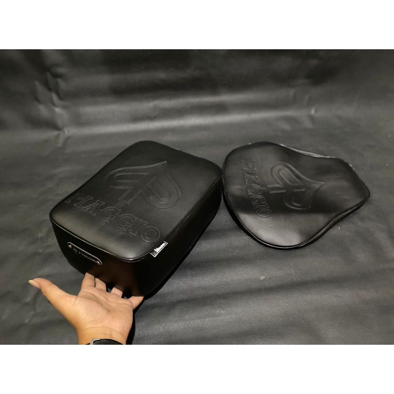 Two vespa Split Seat Leather Cover Complete With Back Foam vespa Front ...