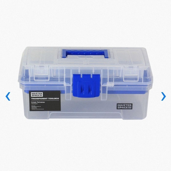 Master Space Premium Tool Box Transparent Clear Plastic Tool Box ...