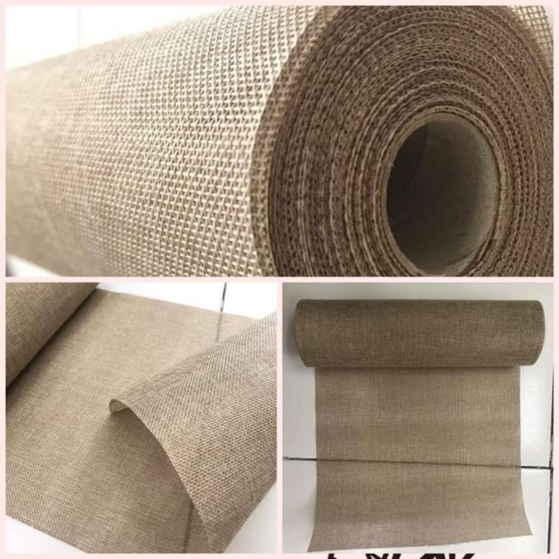 1 roll 1 roll of fine synthetic burlap cloth 1/2 yard ivory color ...