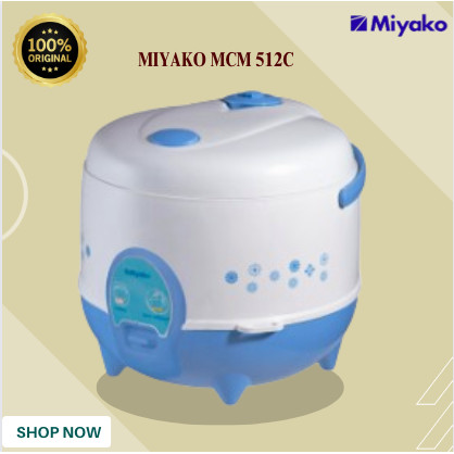 RICE COOKER MIYAKO MCM 512C MAGIC WARMERPLUS/MCM-512-C/MCM512C/MCM 512 ...