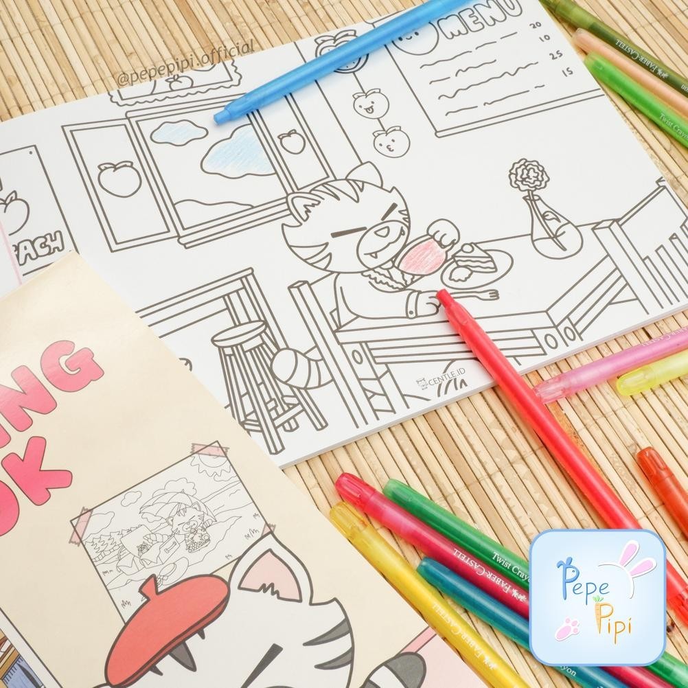 A4 CENTLE COLORING BOOK 25 SHEETS COLORING BOOK CENTER DRAWING BOOK FOR ...