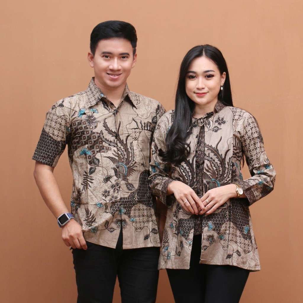 Couple batik men's women's batik clothes, office uniforms, party batik ...