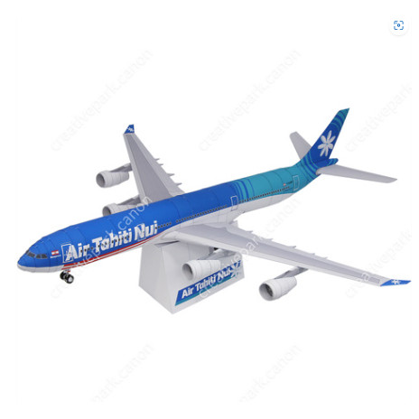 Air Plane Tahiti Nui diorama papercraft miniature action figure diy ...