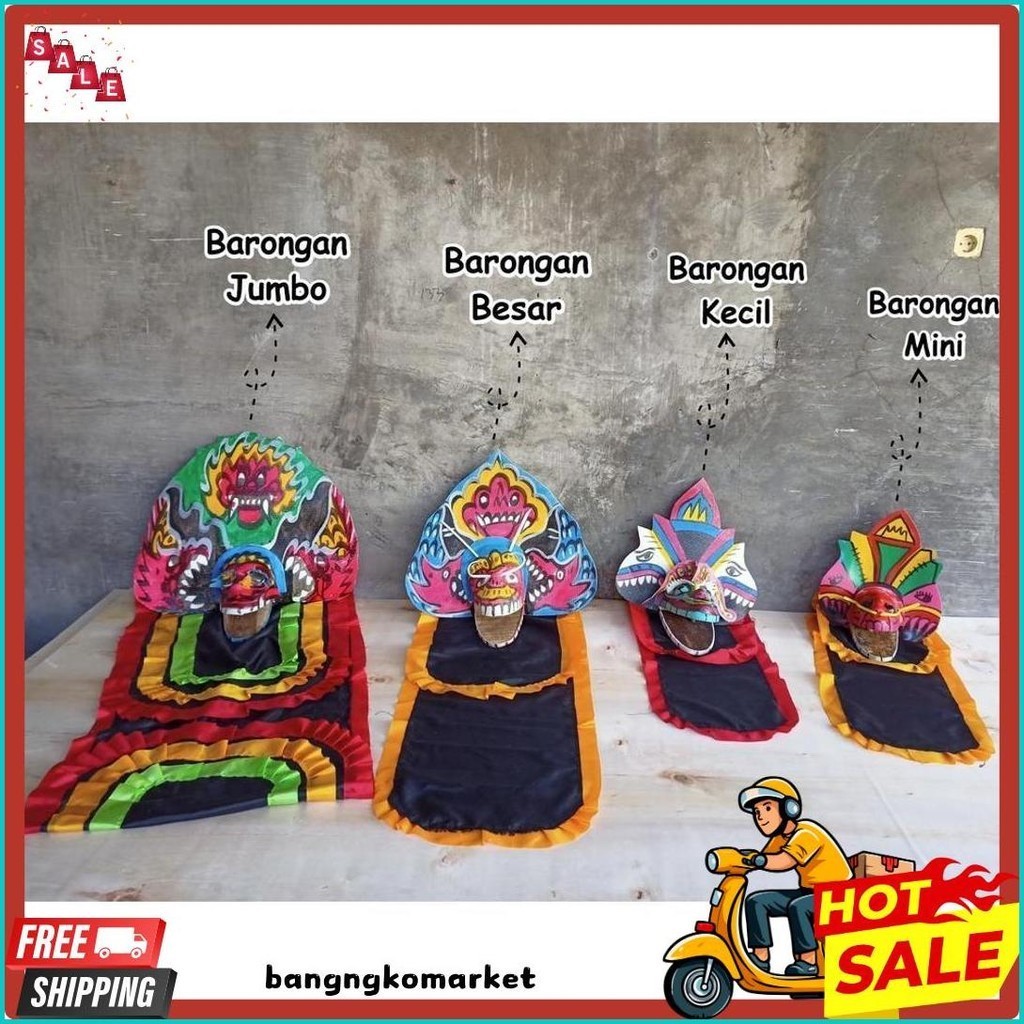 Children's Toys Reog Ponorogo and Barongan Devil Caplokan Spon Free ...