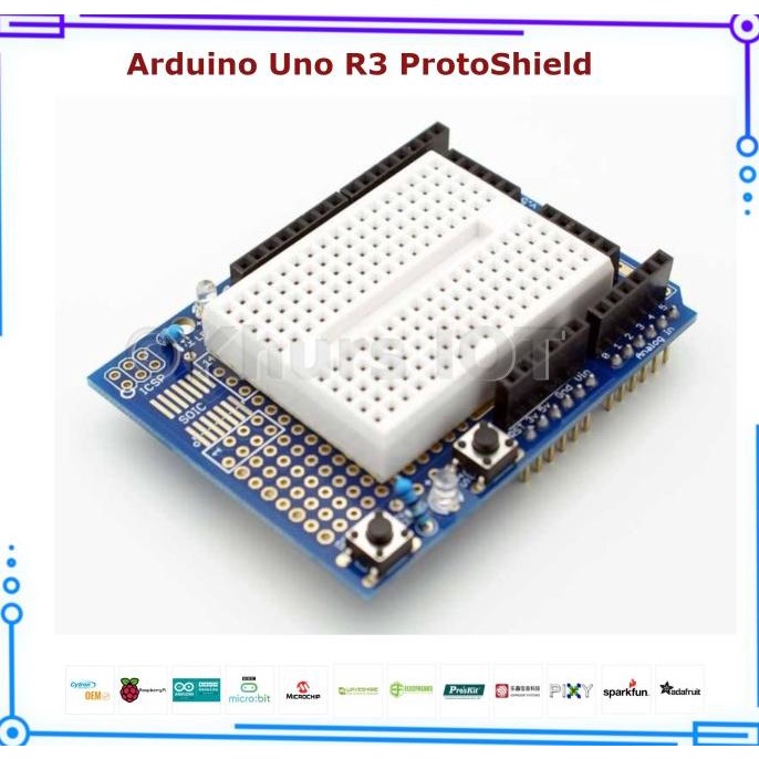 Arduino Uno R3 ProtoShield Proto Shield Breadbord Bread Project Board | Shopee Philippines