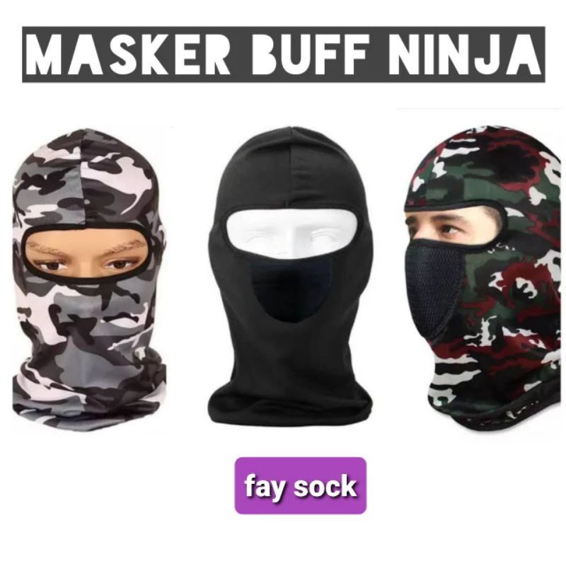 Ninja buff mask/ninja mask/full face buff mask | Shopee Philippines