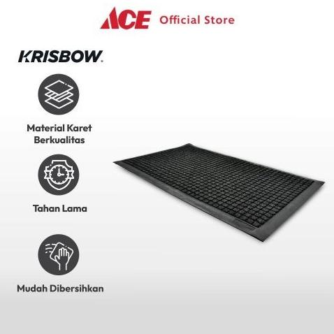 Ace - Krisbow 45x75 Cm Door Mat - Charcoal | Shopee Philippines