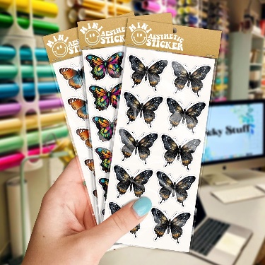 Butterfly Deco Sticker Set - Mini Butterfly Aesthetic Daily Journal ...