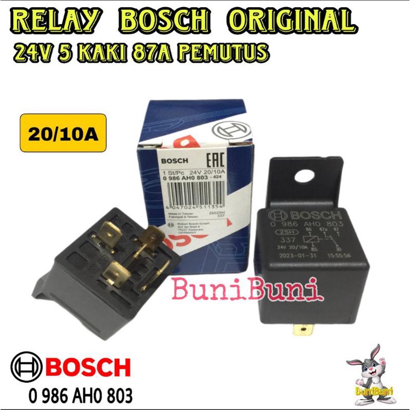 Relay BOSCH 24V Leg 5 87a Circuit Breaker 20/10A ORIGINAL For Truck ...