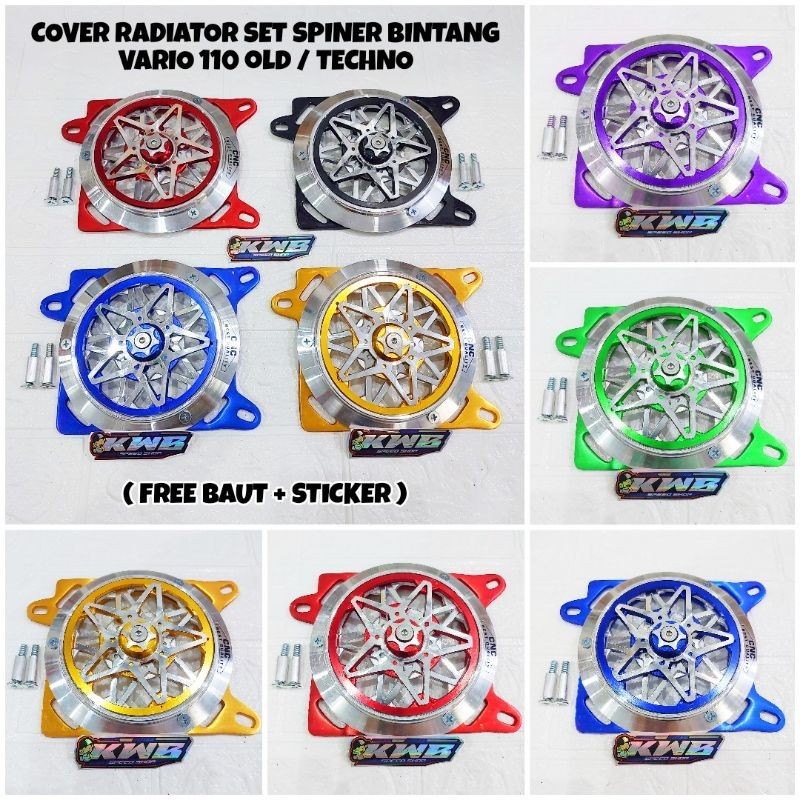 Radiator Cover set spinner honda vario 110 old / vario 110 techno full ...