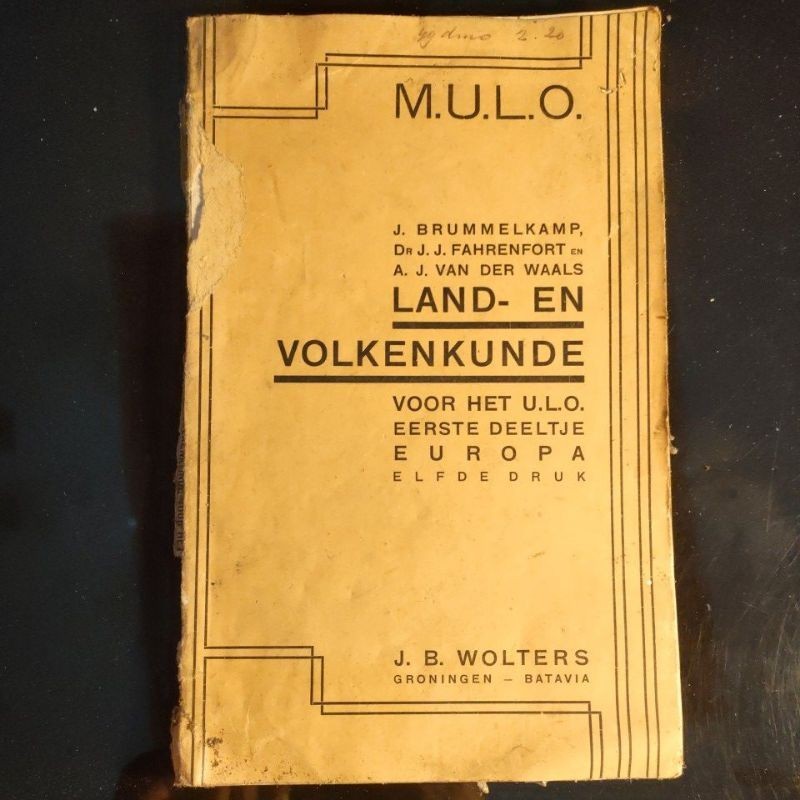 Mulo School Textbook Dutch East Indies Era History Book | Shopee ...