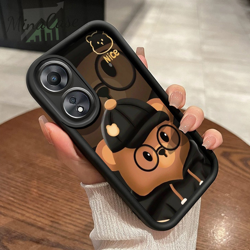 Hp Casing OPPO A18 OPPO A38 OPPO A2x 5G Case Rabbit Bear Casing Clear ...