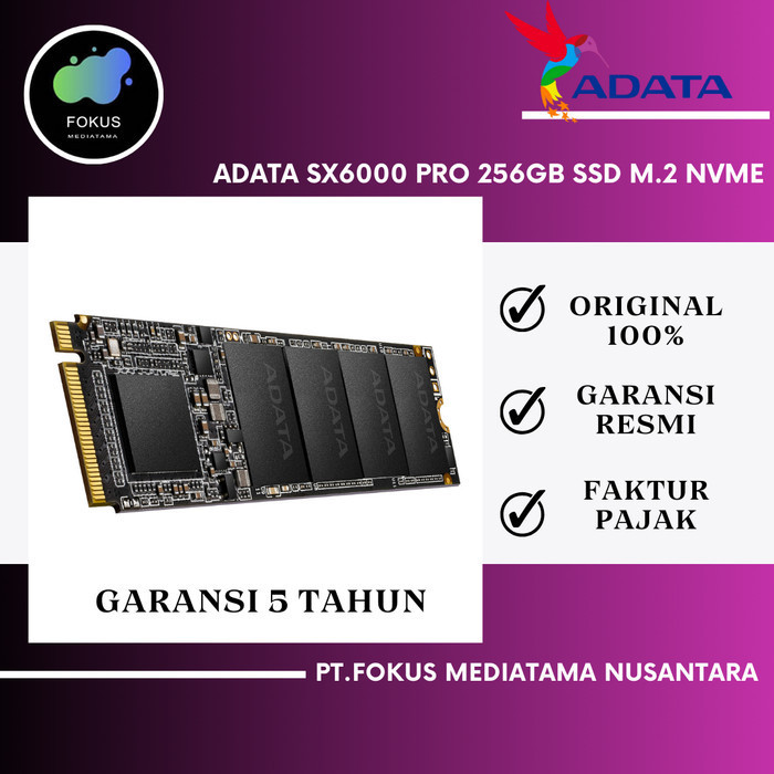 Ssd ADATA XPG SX6000 PRO 256GB PCIE GEN3X4 M.2 2280 NVME 3D NAND ...