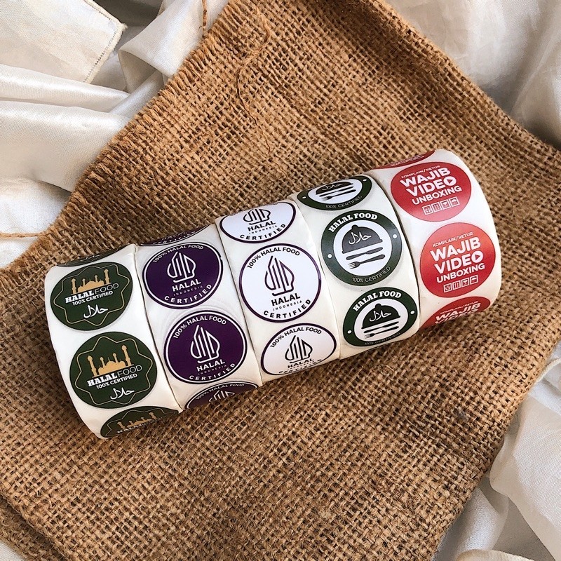 MUI Halal Round Stickers diameter 2cm (1 pack contains 25 pcs) | Shopee ...